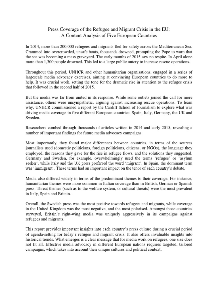 Migrant Crisis | PDF | European Migrant Crisis | People Smuggling