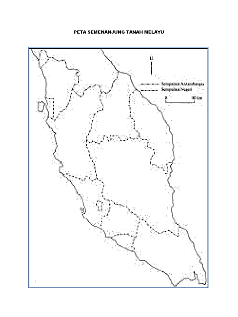 Peta Semenanjung Tanah Melayu | PDF