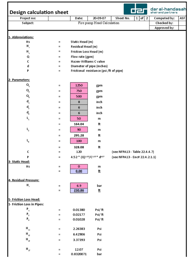 Design Calculation Sheet: 1-Abbreviations | PDF | Soft Matter | Applied ...