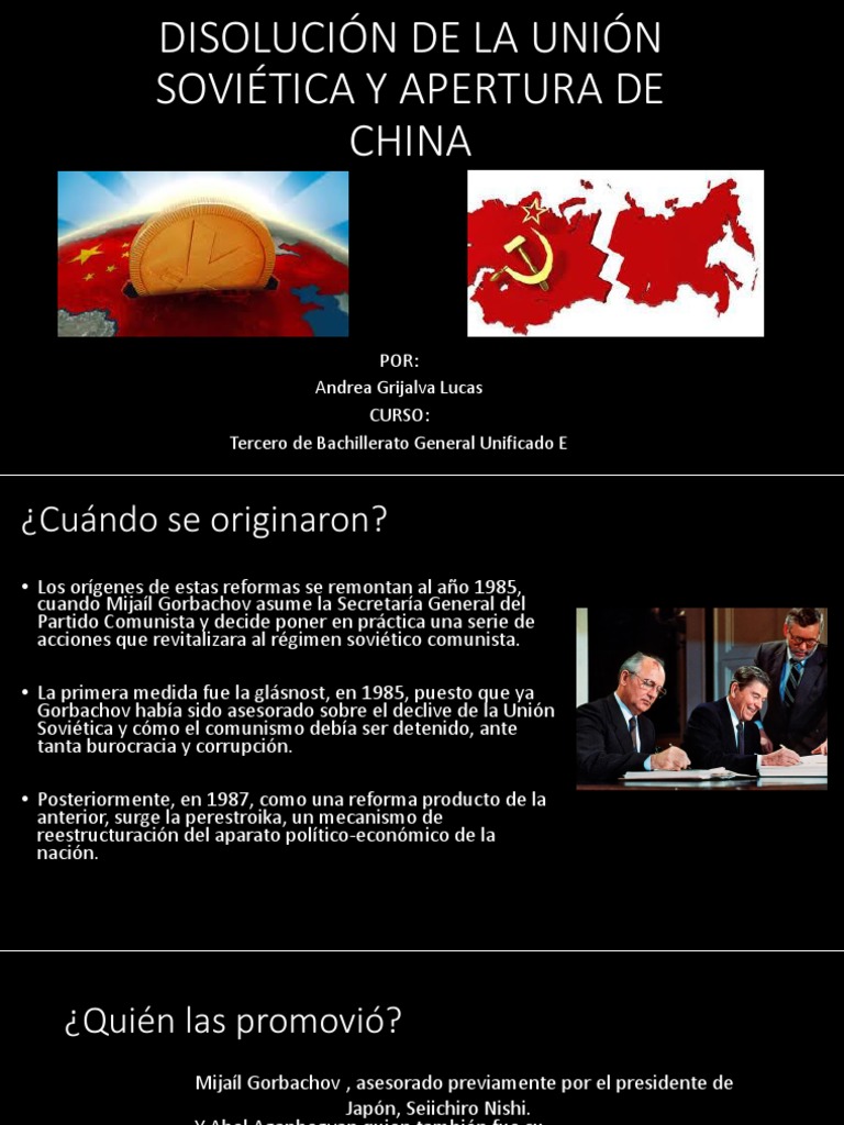 Disolución De La Unión Soviética Y Apertura De Pdf Mikhail