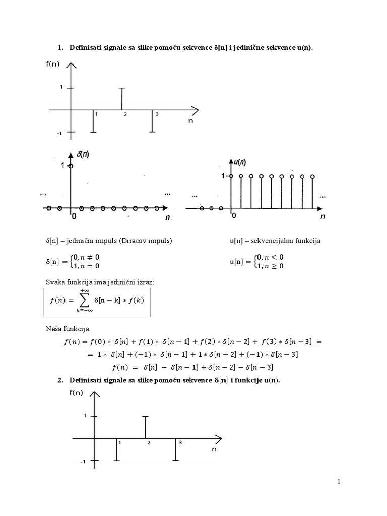 Obrada Digitalnih Signala - Vježbe PDF | PDF