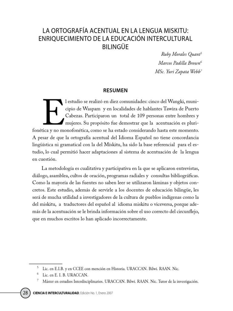 Aprendiendo Miskito | PDF | Palabra | Sílaba