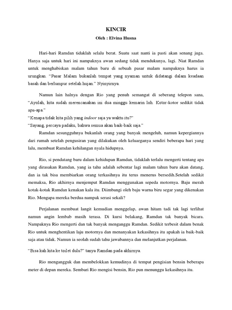 CERPEN - 3 Lembar | PDF