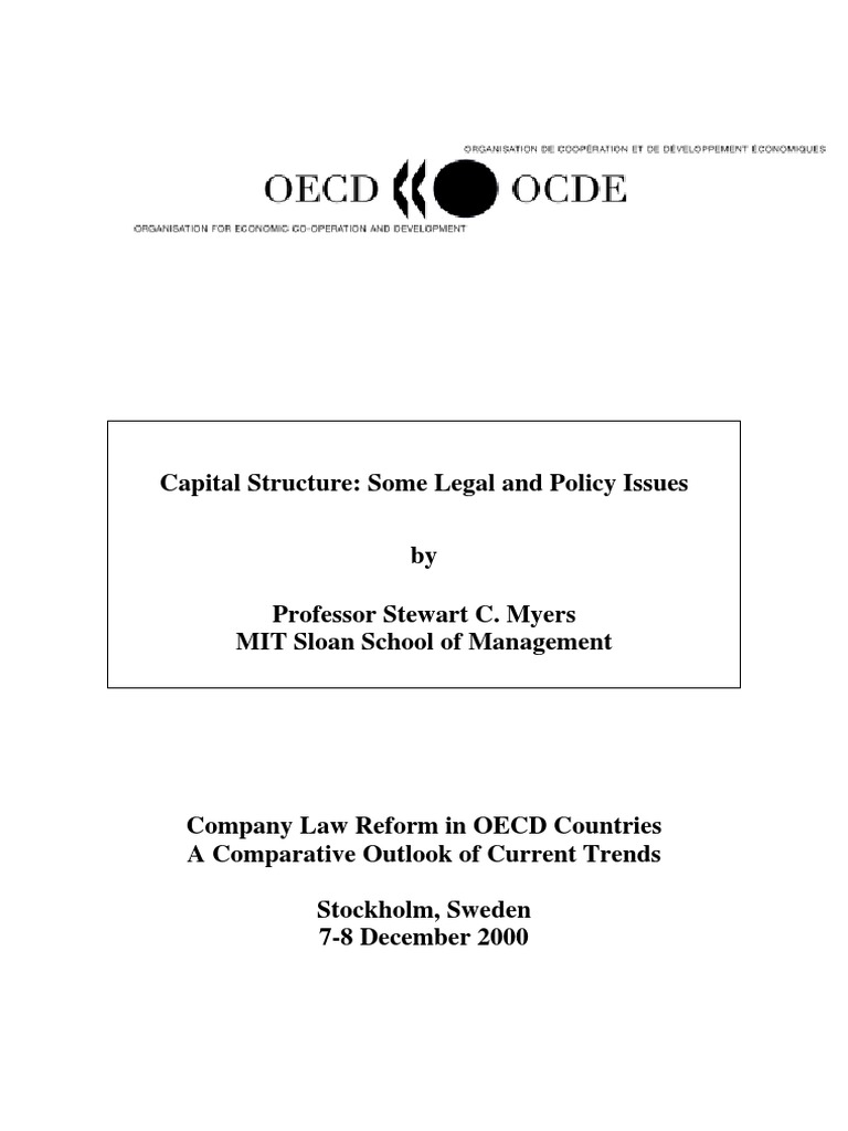 Capital Structure: Some Legal and Policy Issues | PDF | Capital ...