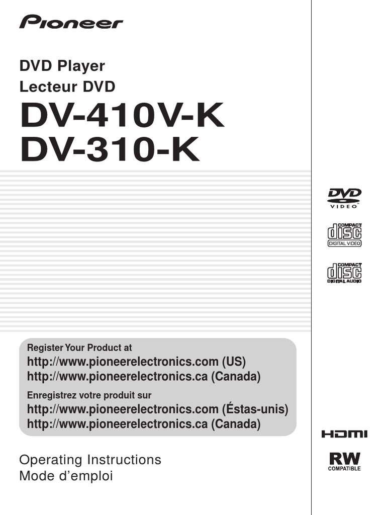 DV 410V K OperatingInstructions0418 | PDF | Mp3 | Ac Power Plugs And ...