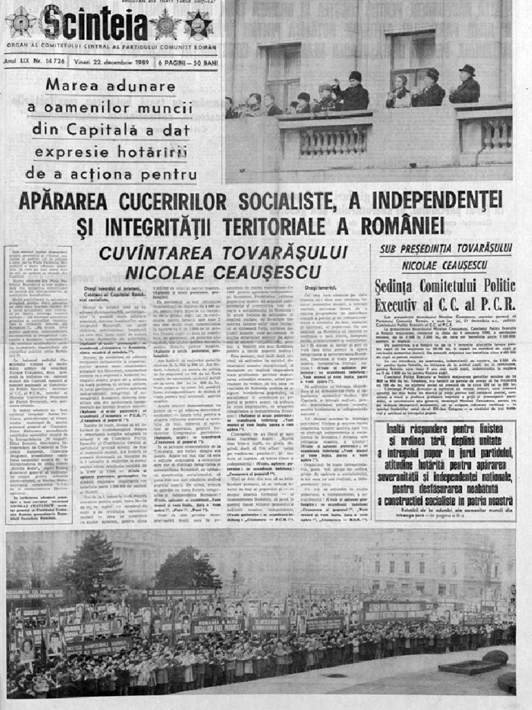 Scinteia, Dec 22, 1989 | PDF