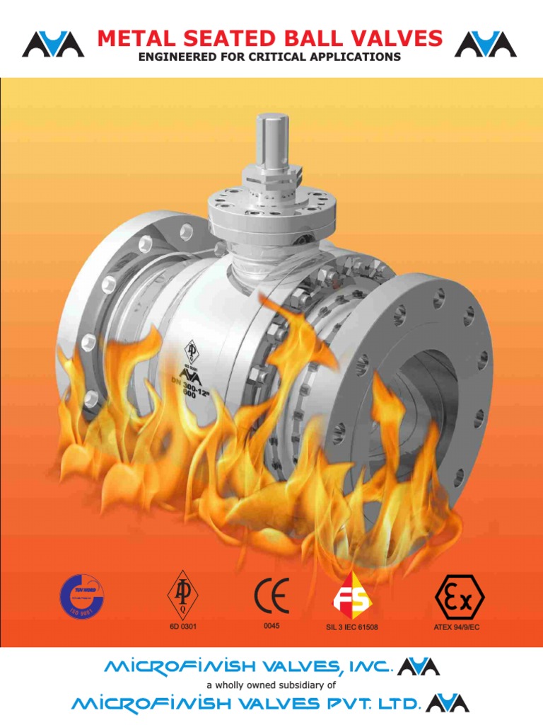Microfinish - Metal Seated Ball Valves | PDF | Valve | Chemistry