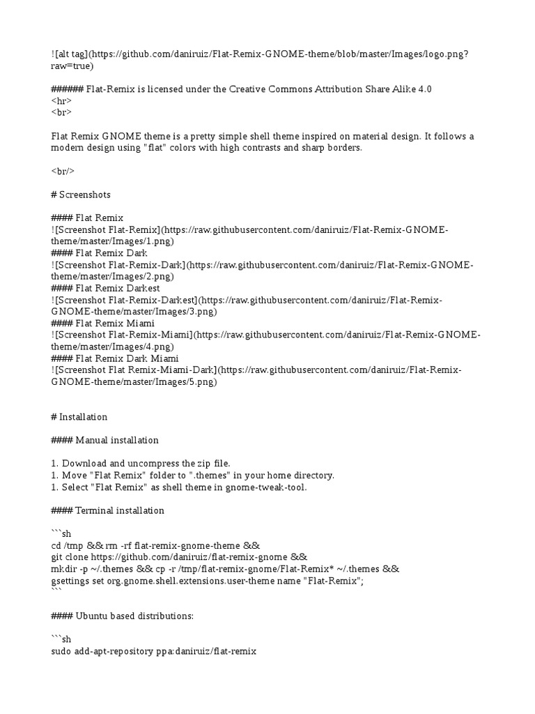 Flat Remix Theme | Download Free PDF | Free Software Projects | Free ...