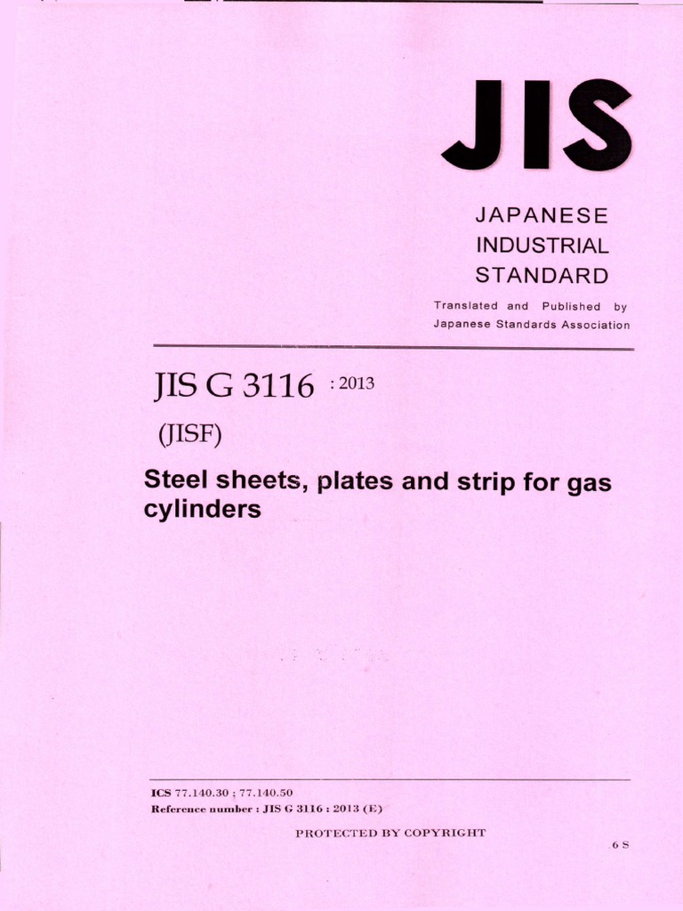 Jis G 3116 | PDF | Yield (Engineering) | Ultimate Tensile Strength