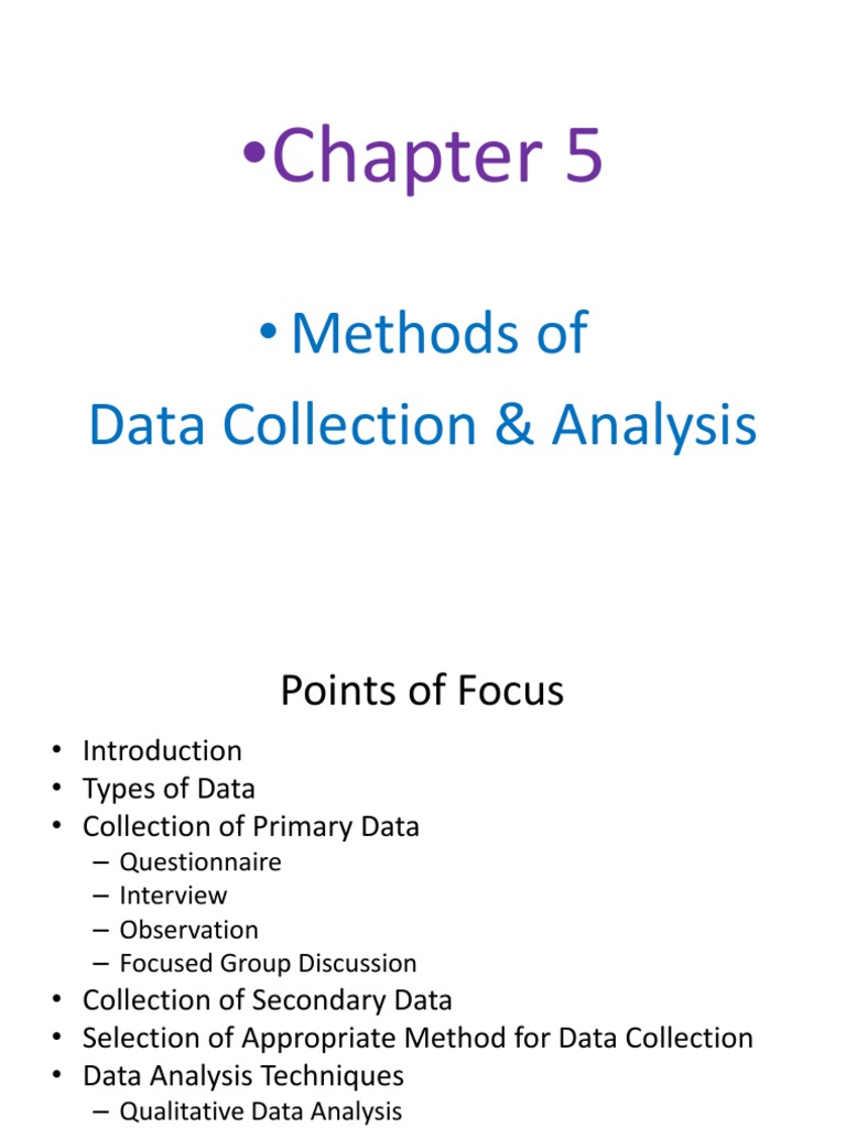 Methods of Data Collection and Analysis in Social Research: A Comparative Study of Primary and ...