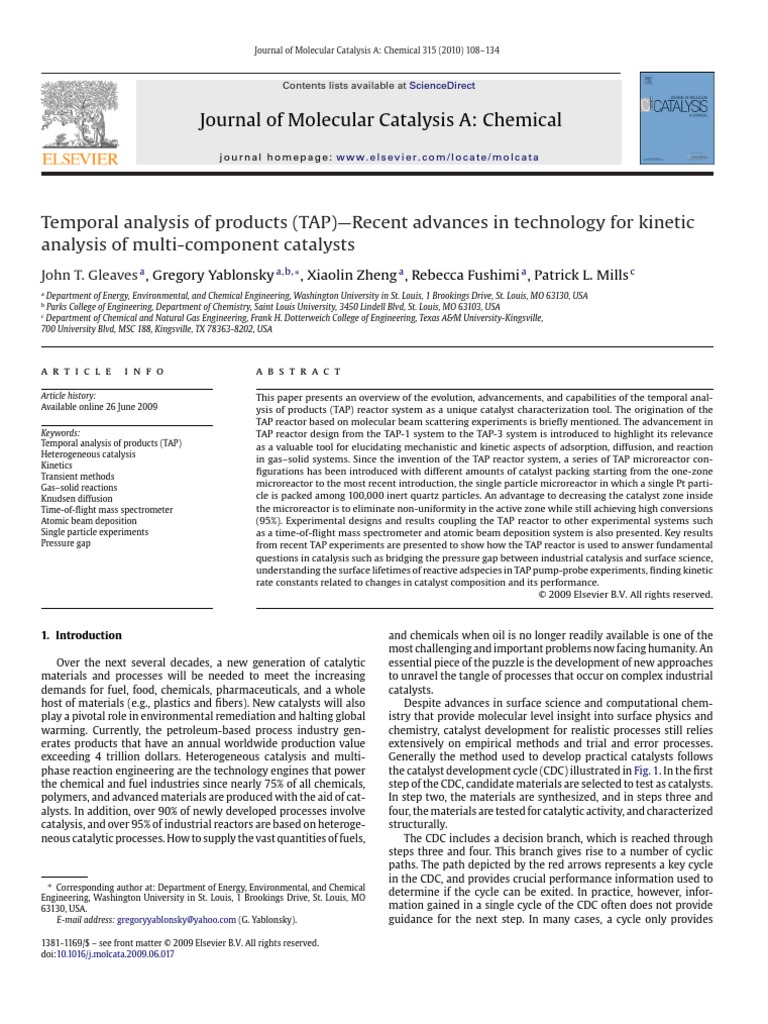 Journal of Molecular Catalysis A: Chemical | PDF | Surface Science ...