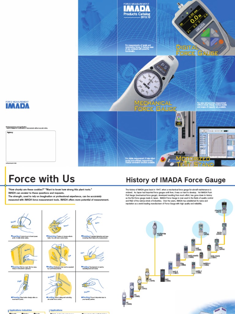 IMADA Catalog Contact Force Measurement | PDF | Usb | Usb Flash Drive