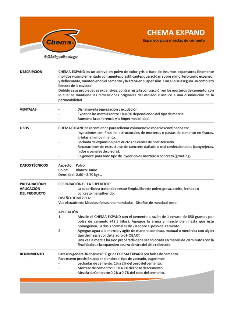 CHEMA | PDF | Hormigón | Cemento