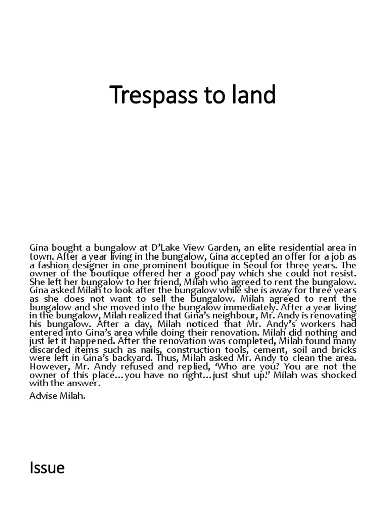 Tutorial 2 | PDF | Trespass | License