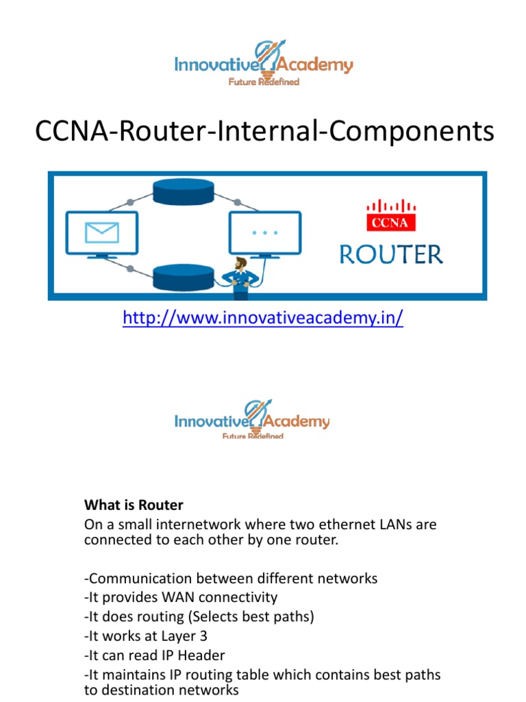CCNA Router Internal Components | PDF