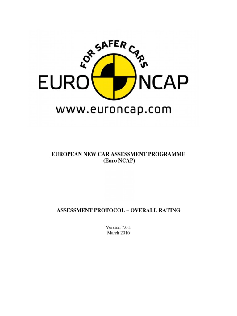 Euro Ncap Assessment Protocol Overall Rating v701 | PDF | Rounding ...