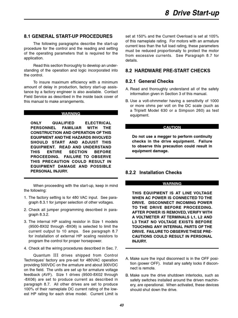 Drive Start Up | PDF | Transmission (Mechanics) | Amplifier