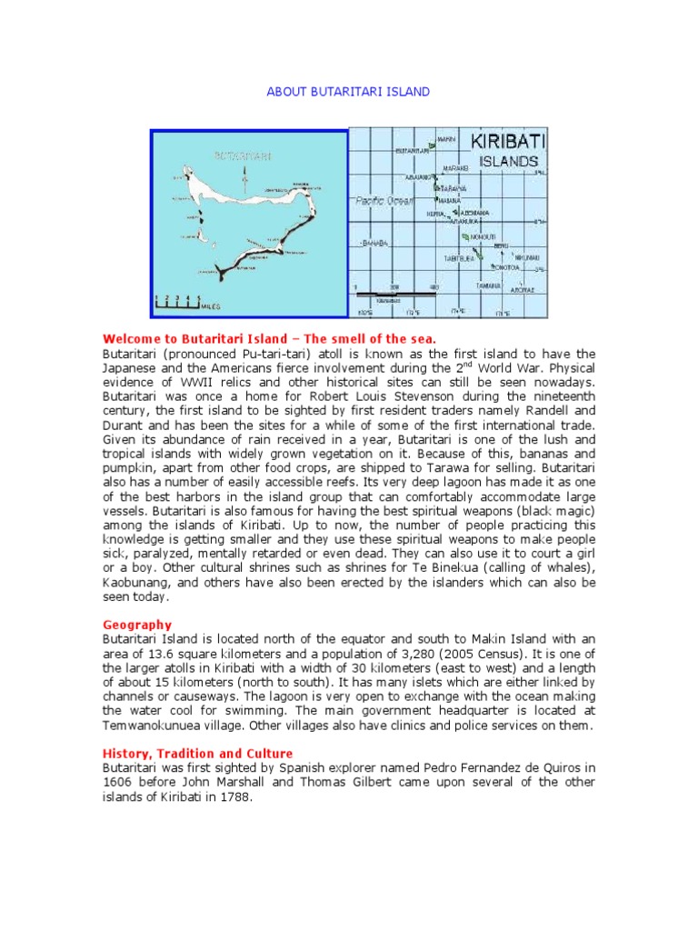 About Butaritari Island: Welcome To Butaritari Island - The Smell of ...