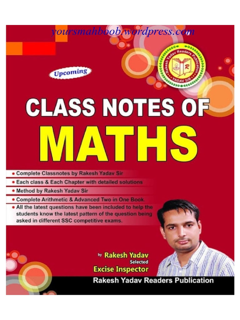 Rakesh Yadav Sir Class Notes | PDF