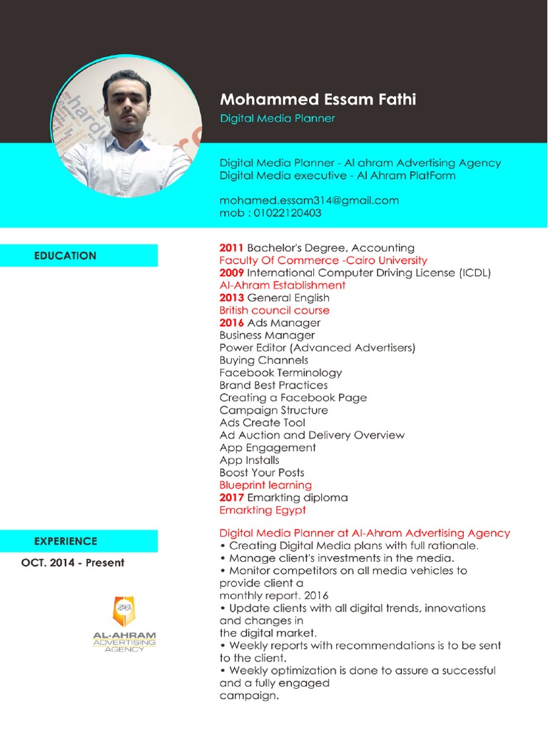 Mohamed Essam CV PDF | PDF