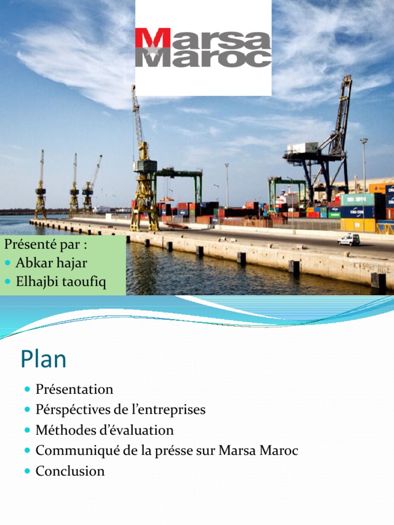 Marsa Maroc | PDF | Maroc | Bourse (économie)