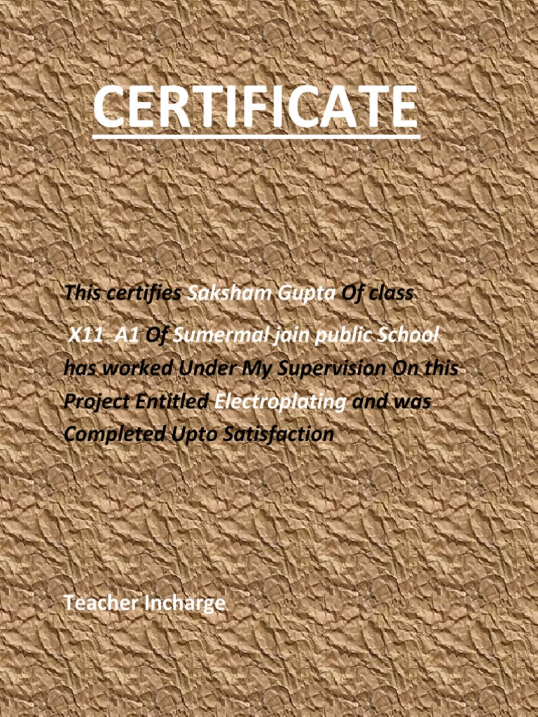 Certificate: Saksham Gupta X11 A1 Sumermal Jain Public School ... Certificate: Saksham Gupta X11 A1 Sumermal Jain Public School ...