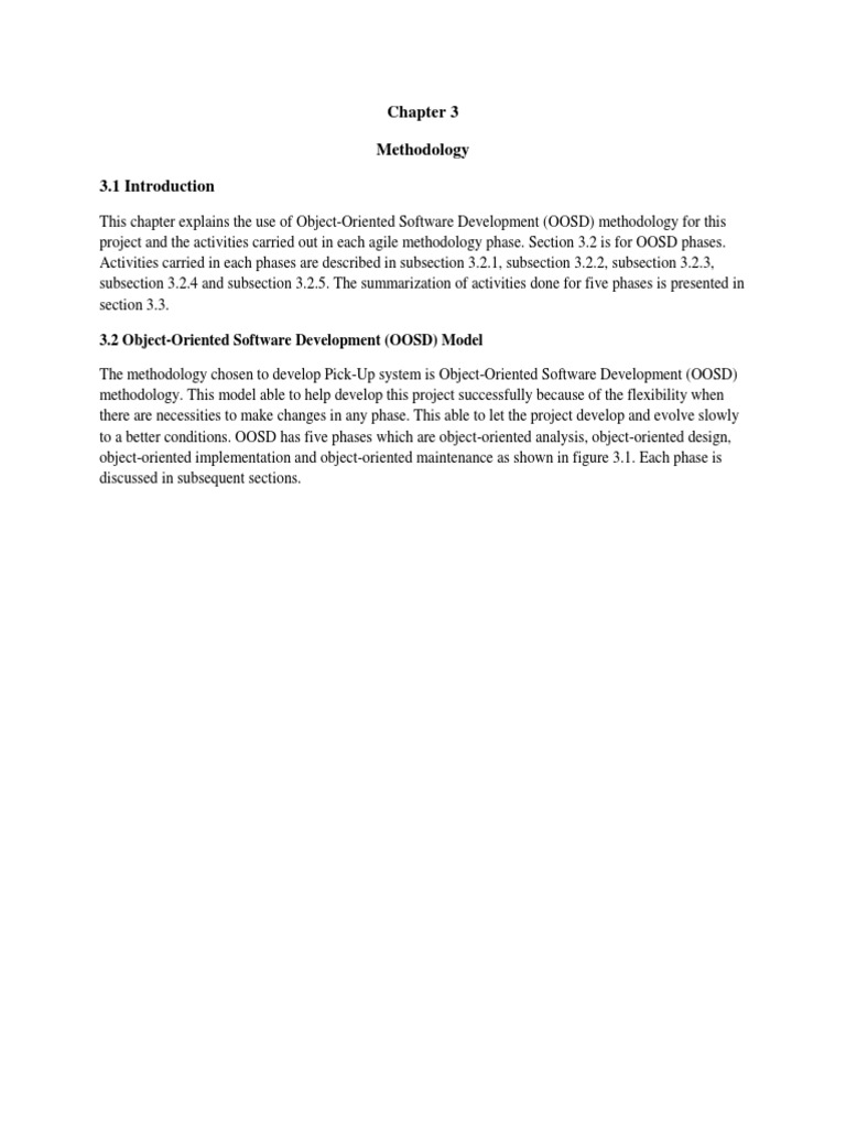 Methodology: 3.2 Object-Oriented Software Development (OOSD) Model ...