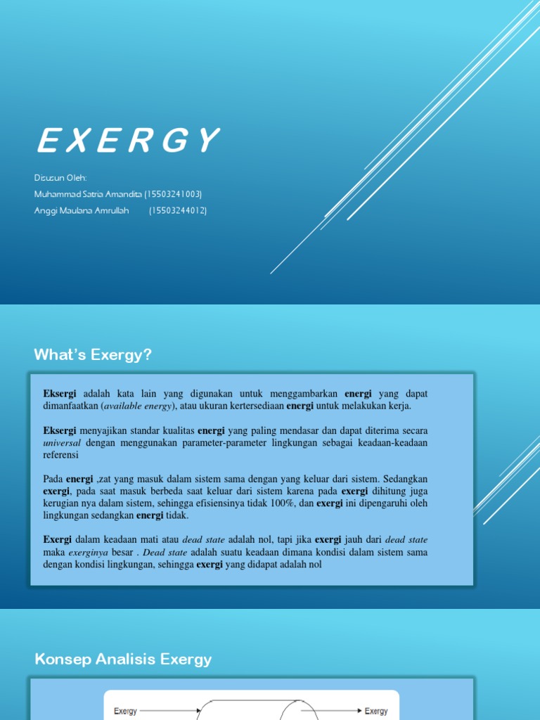 Pemahaman dan Aplikasi Exergy | PDF | Sains & Matematika