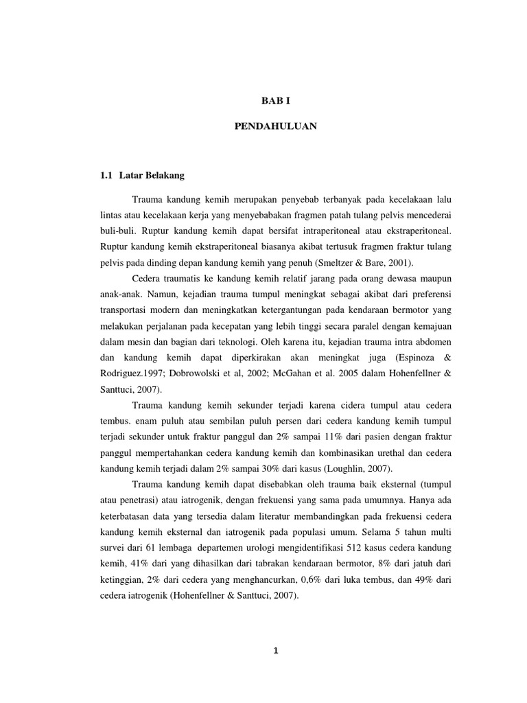 Makalah Trauma Buli-Buli | PDF | Kesehatan Holistik | Sains & Matematika