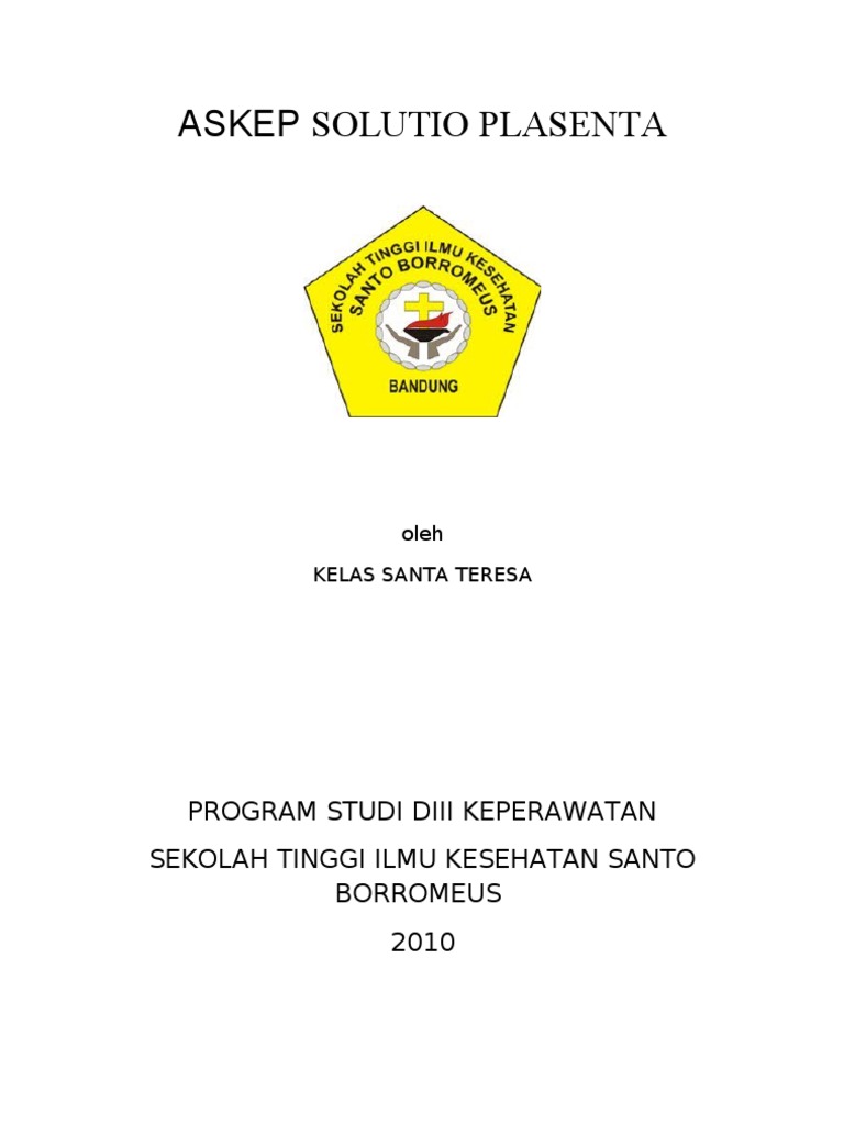 Askep Solutio Placenta | PDF