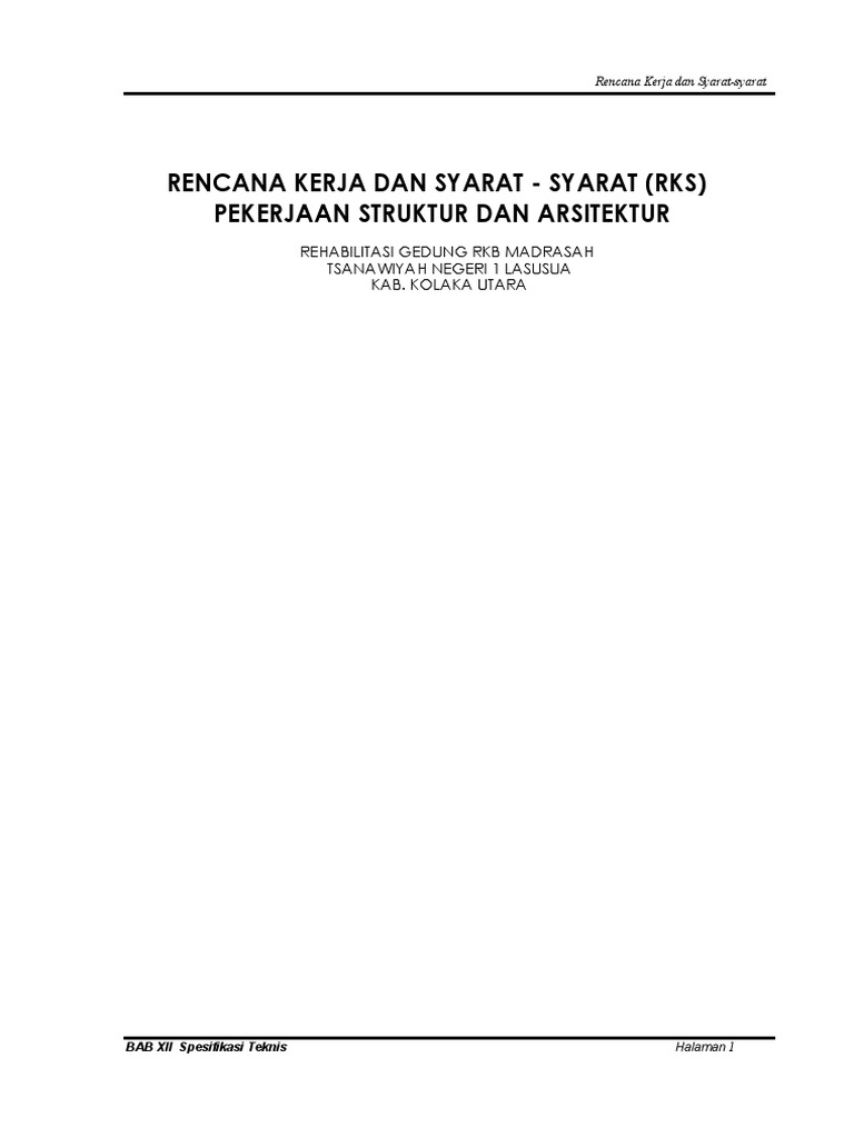 Contoh Rks | PDF
