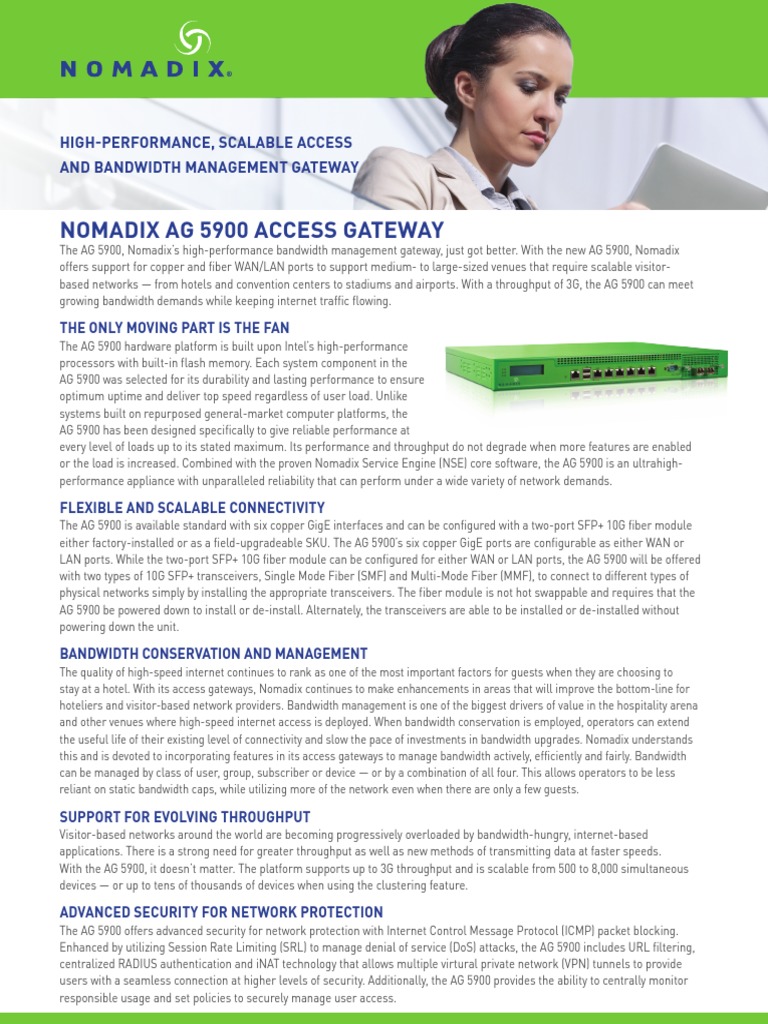 AG5900 Datasheet | PDF | Proxy Server | Computer Network