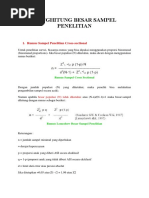 Rumus Sampel Penelitian Cross | PDF