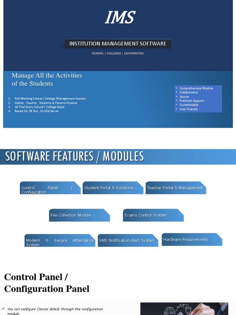 Comprehensive Institution Management Software | PDF | Test (Assessment ...