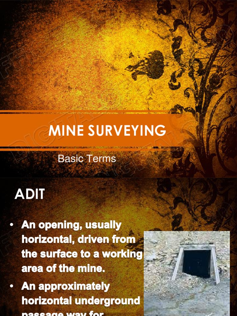 Mine Surveying: Basic Terms | PDF | Heavy Industry | Mining