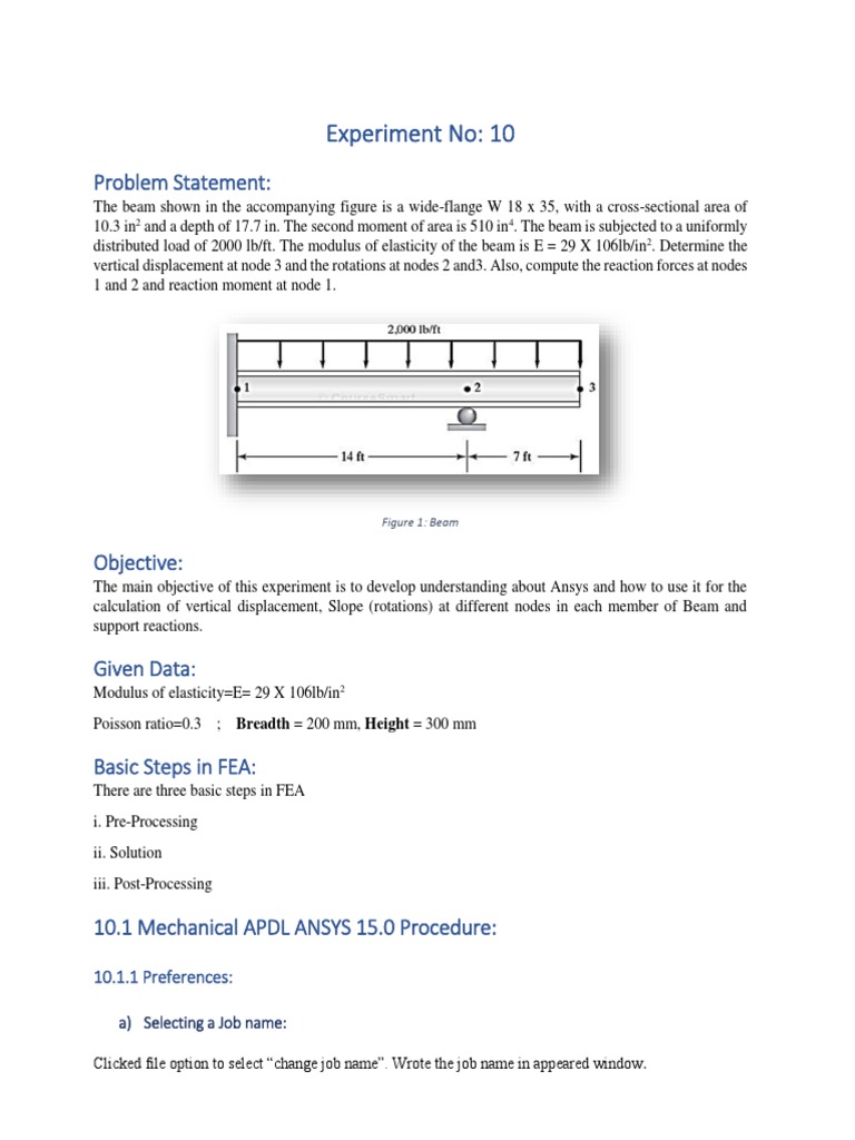 Experiment No | PDF | Elasticity (Physics) | Beam (Structure)