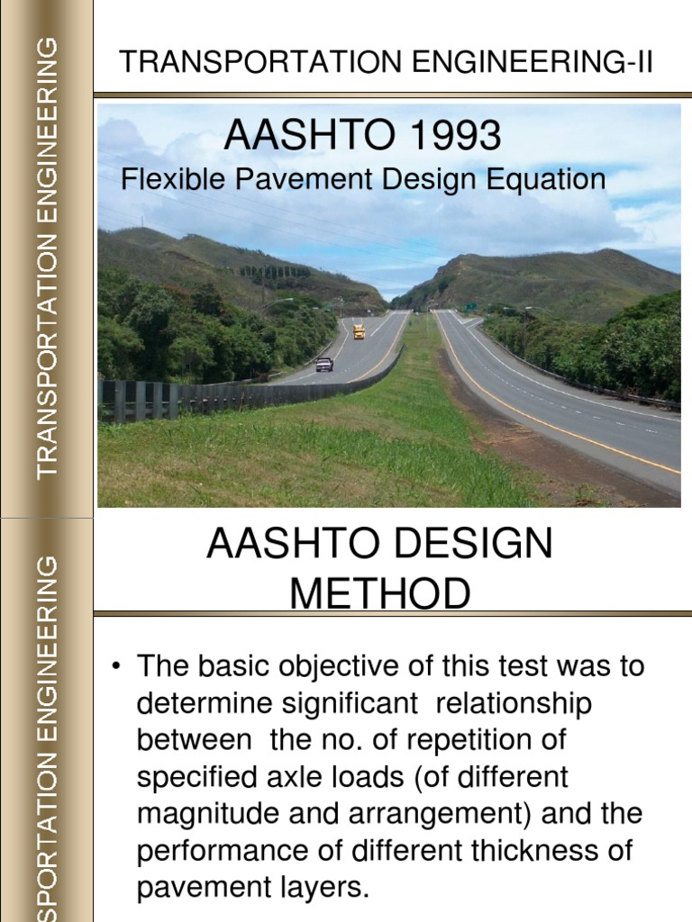 Aashto Design | PDF | Logarithm | Road Surface