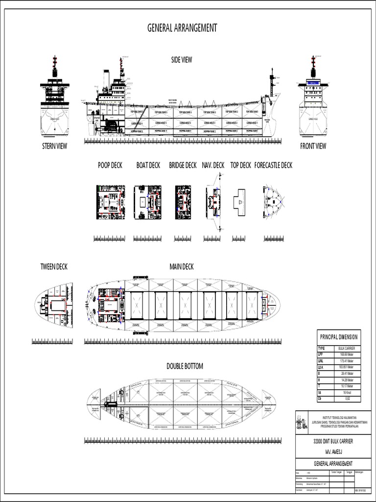 Side View: General Arrangement | PDF | Mast (Sailing) | Ships
