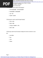 Web Programming Question Bank | PDF | Html Element | Html