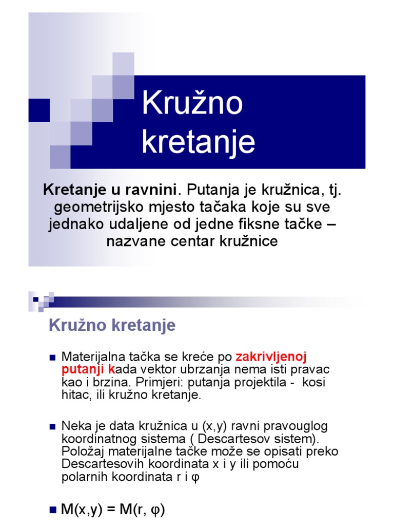 Kruzno Kretanje PDF | PDF
