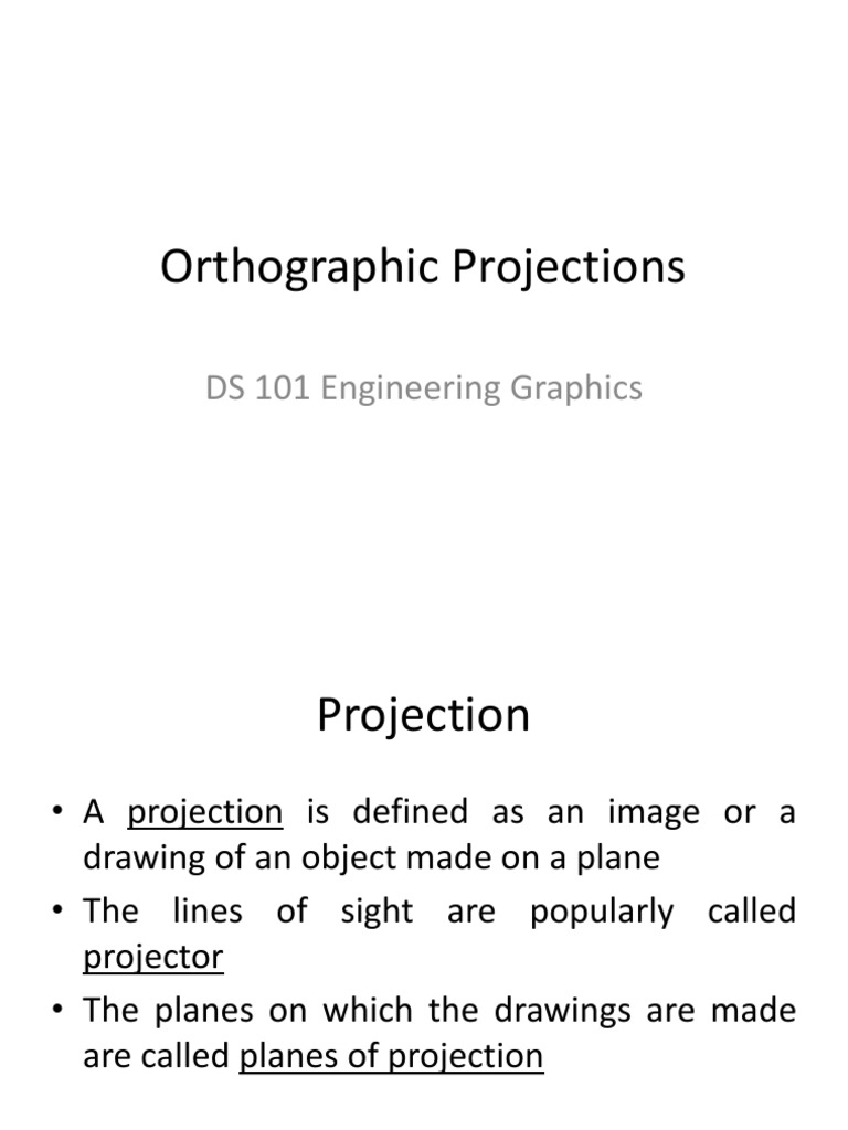 Orthographic Projection Basics | PDF | Classical Geometry | Mathematical Objects