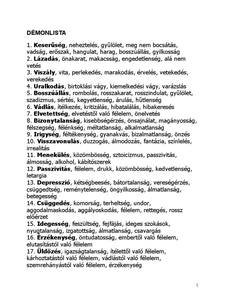 Ruff Tibor - Démon Lista | PDF