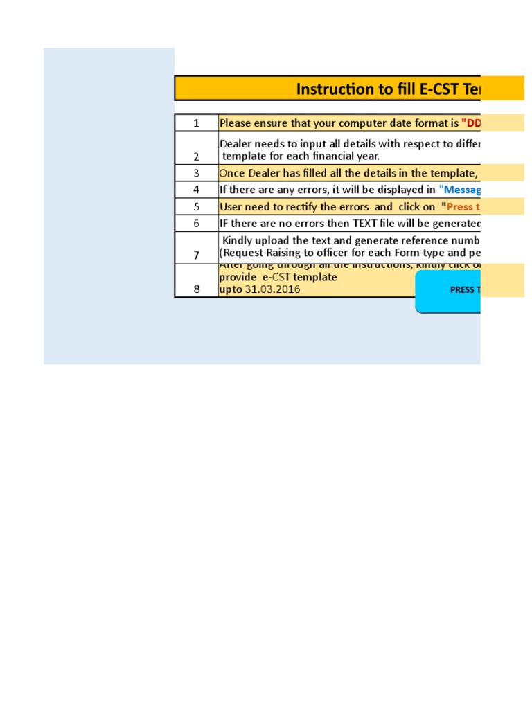 ECSTExcelTemplate - Mar 15 | PDF | Computing | Software