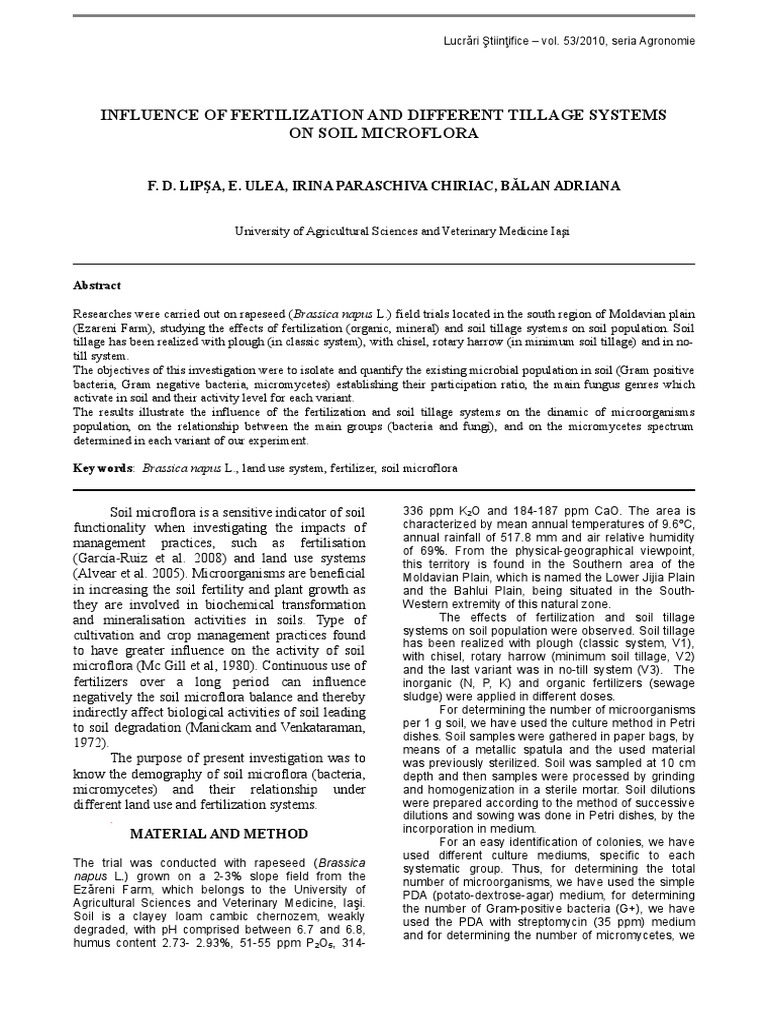 Lipsa Till Nov2010 Final | PDF | Tillage | Soil