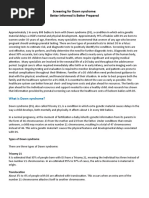 Down Syndrome Handout | PDF | Down Syndrome | Behavior
