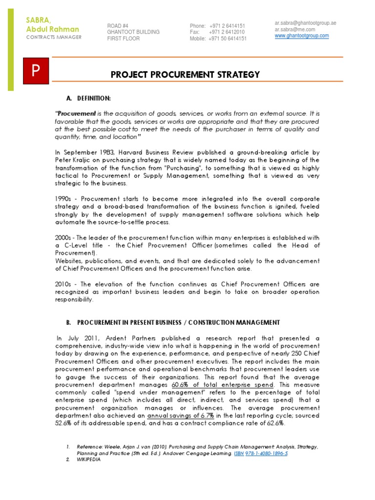 Procurement Procedure | PDF | Procurement | Supply Chain Management
