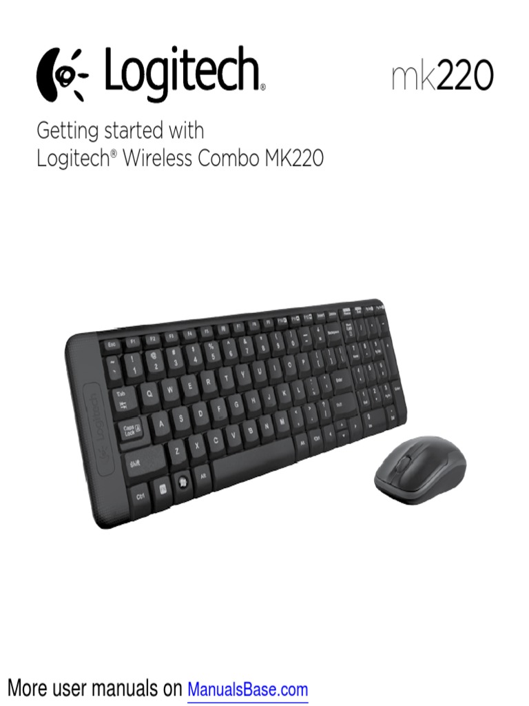 Logitech MK220 | PDF | Computer Keyboard | Wireless