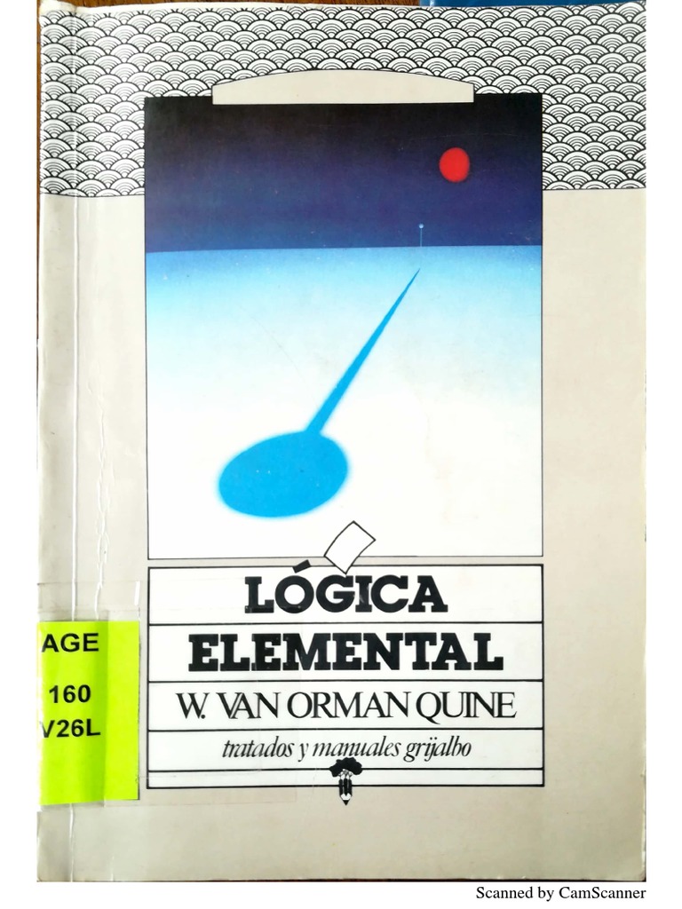 Lógica Elemental-W. V. O. Quine | PDF
