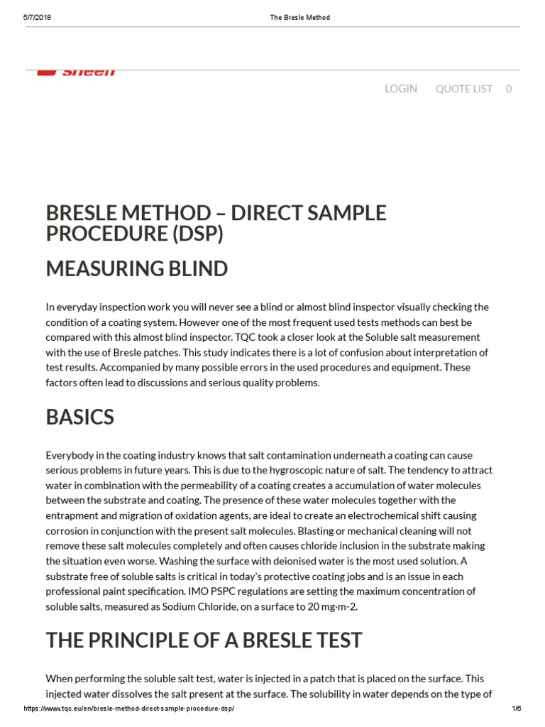 The Direct Sample Procedure: An Improved Method for Measuring Soluble ...