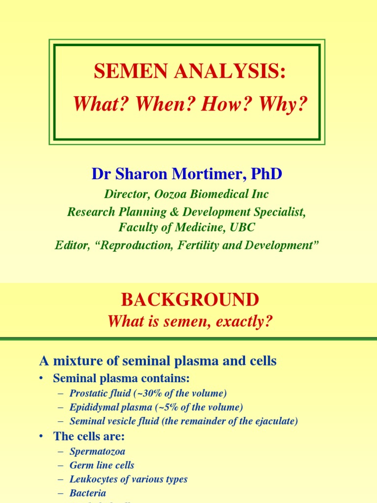 Semen Analysis | PDF | In Vitro Fertilisation | Infertility